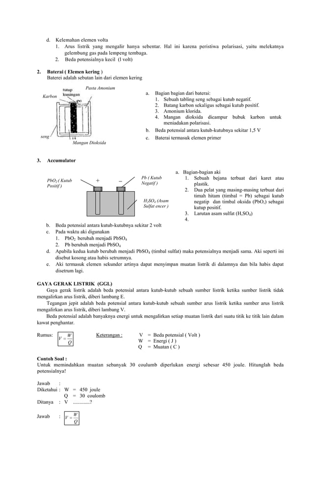 Bab 3 sumber arus listrik | PDF