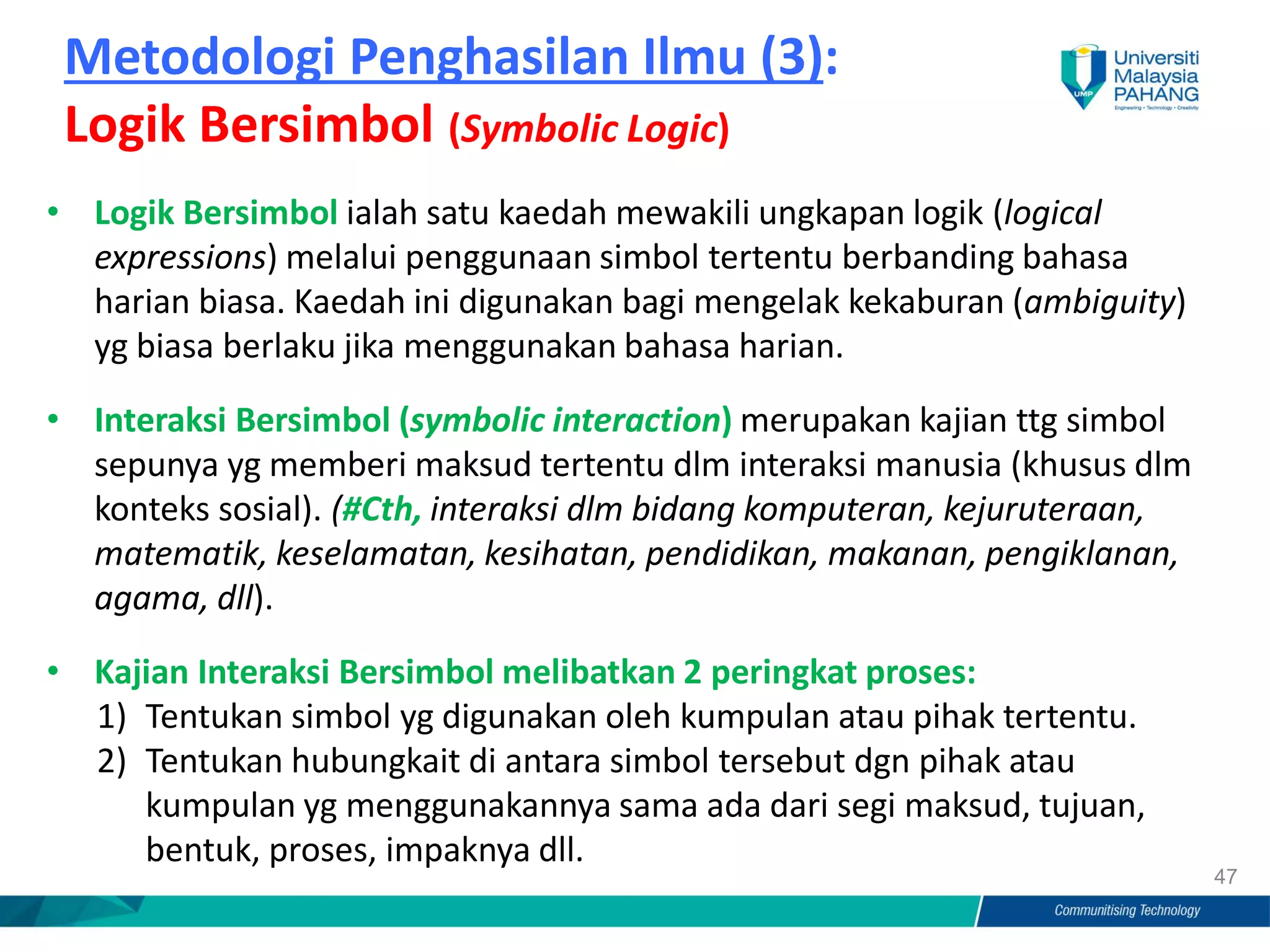 LOGIK & METODOLOGI (Seni dan Kaedah Berfikir) | PDF