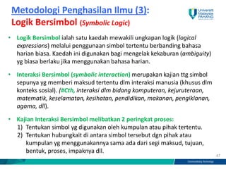 LOGIK & METODOLOGI (Seni dan Kaedah Berfikir) | PDF