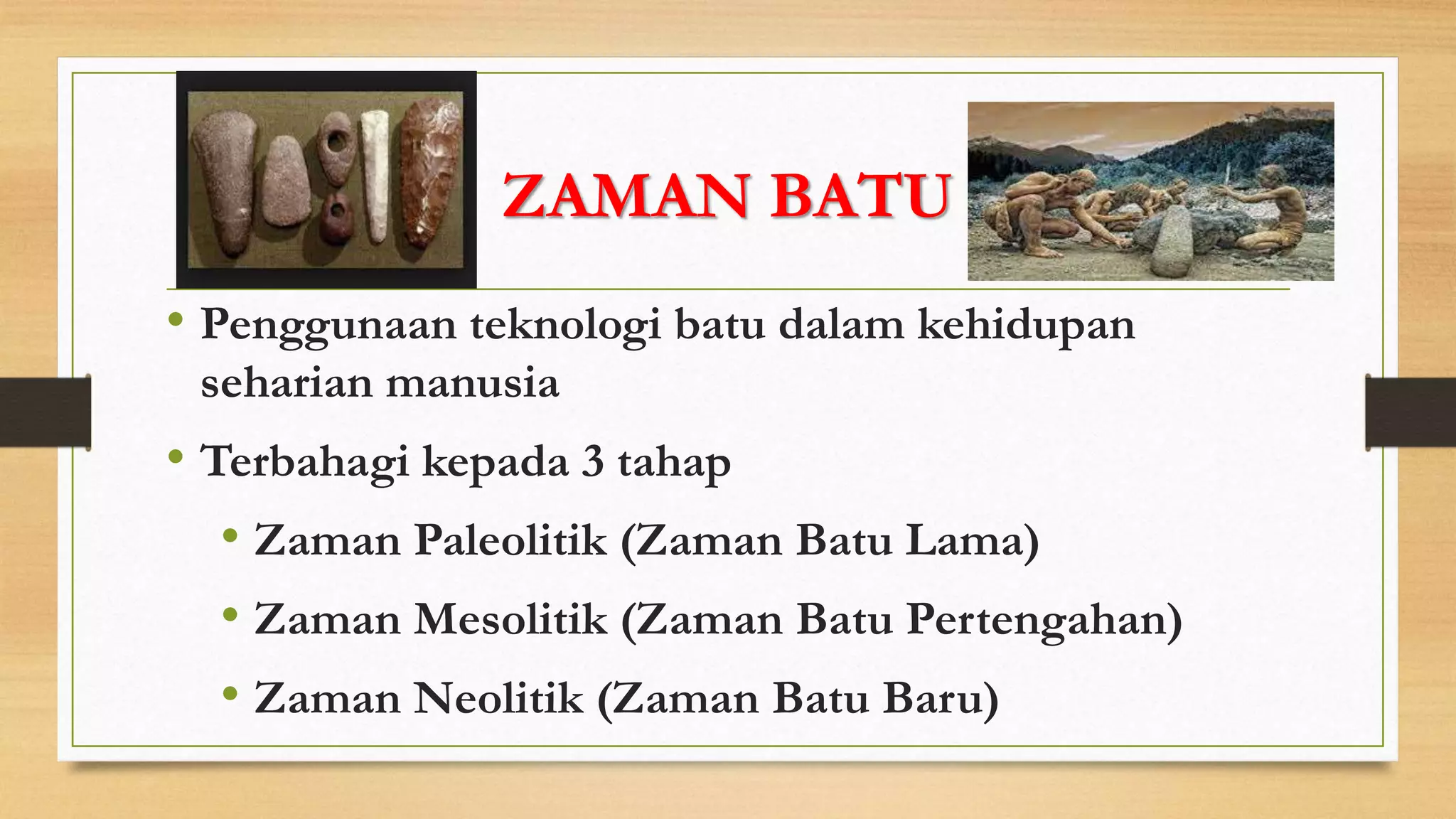 Bab 3 zaman pra sejarah | PPTX