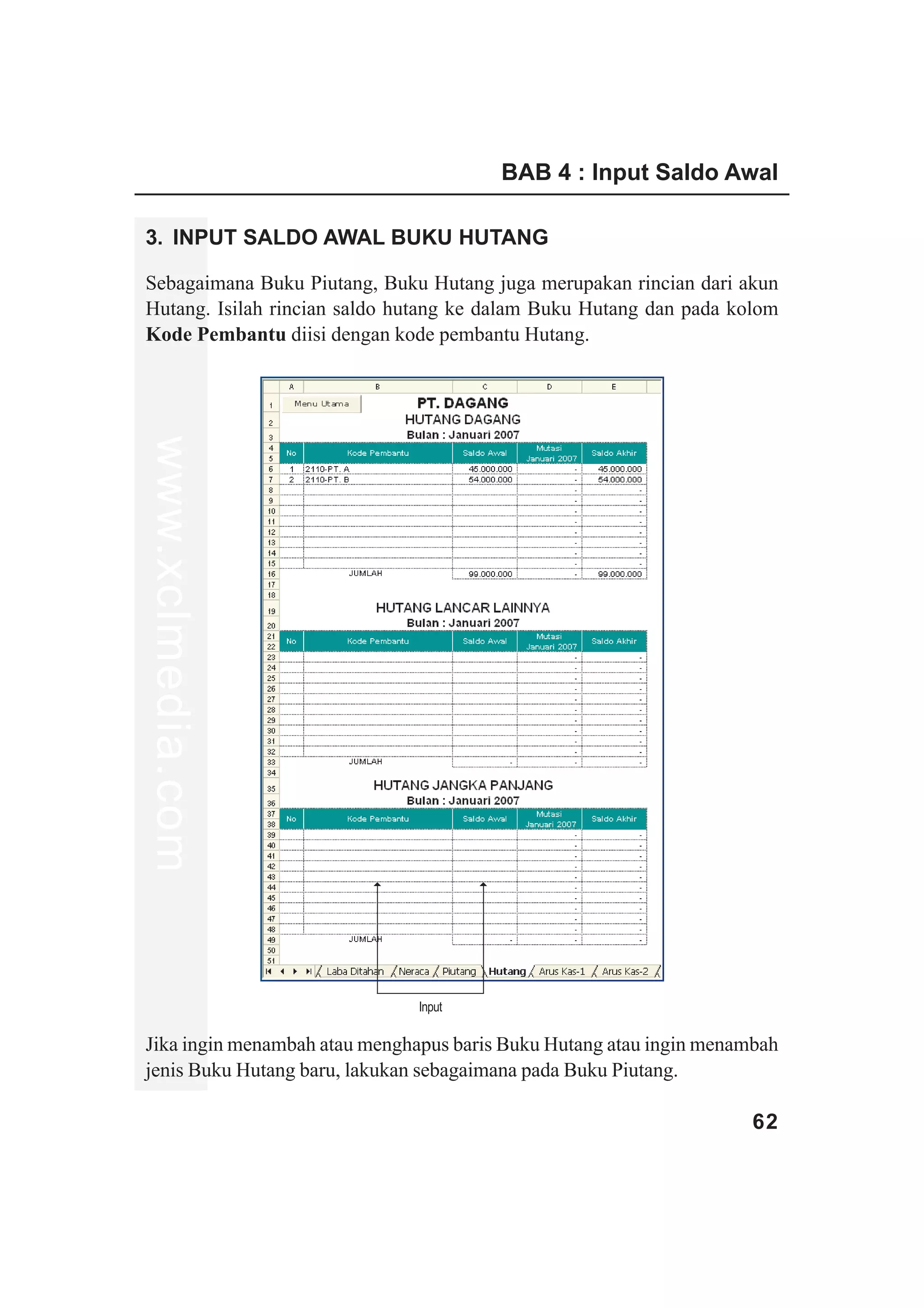 Aplikasi Akuntansi Excel Bab 4 | PDF