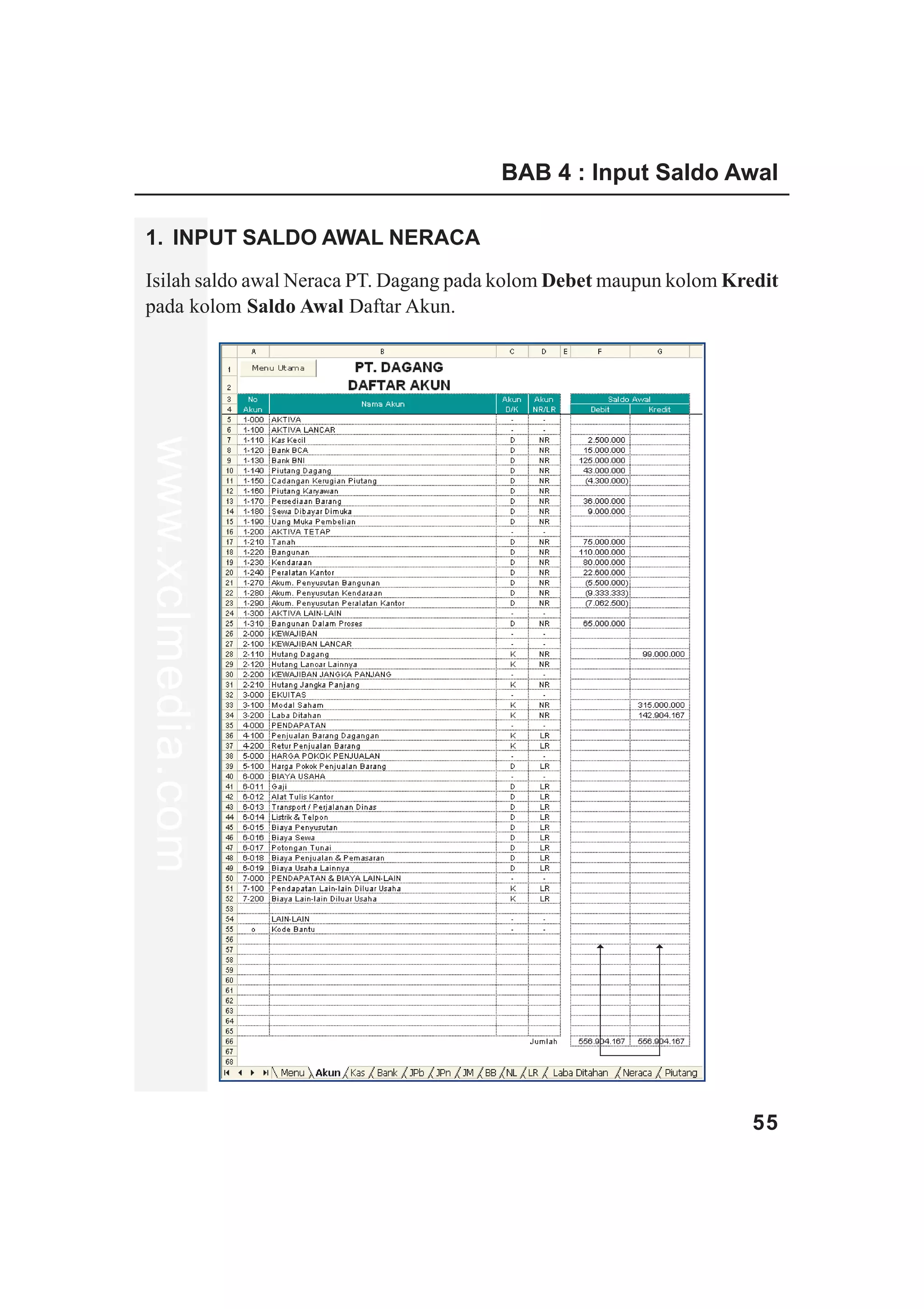 Aplikasi Akuntansi Excel Bab 4 | PDF
