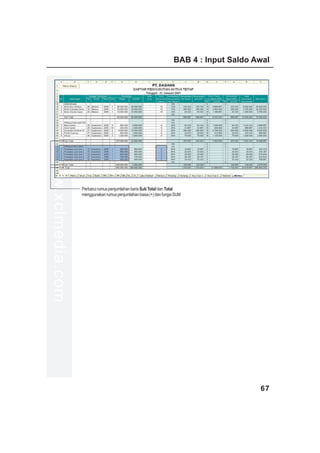 Aplikasi Akuntansi Excel Bab 4 | PDF