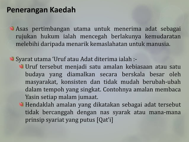 KAEDAH FIQH DALAM SAINS TEKNOLOGI DAN KEJURUTERAAN | PPTX