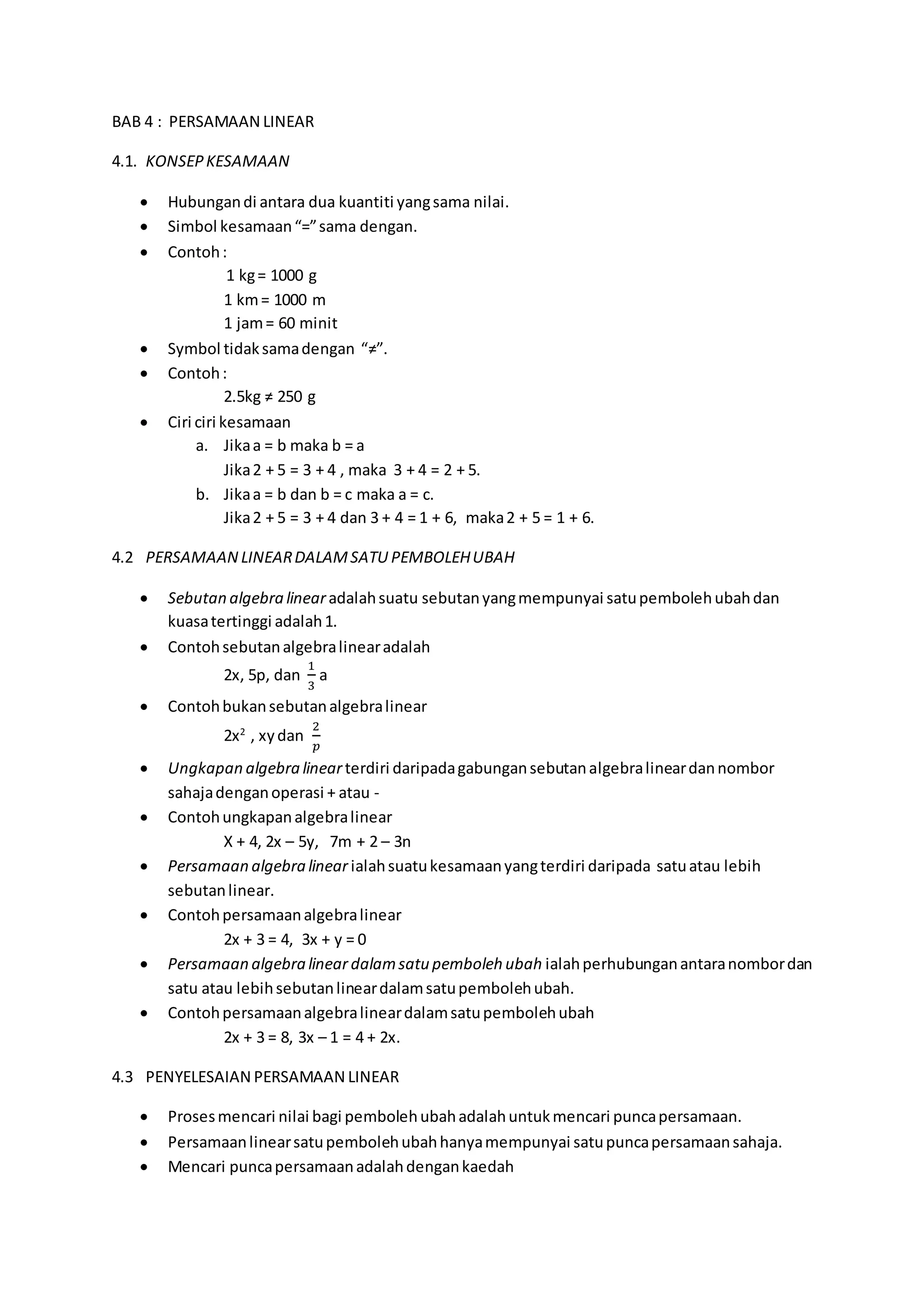 matematik Tingkatan 2 Bab 4 | DOCX