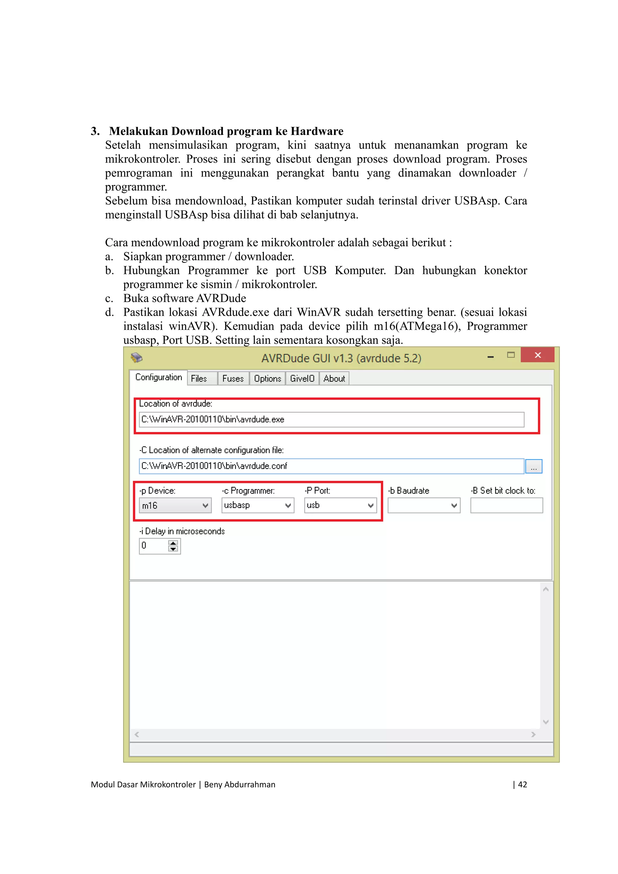 Bab 4. Penggunaan Software AVR Studio 4, Simulasi dan Downloader | PDF