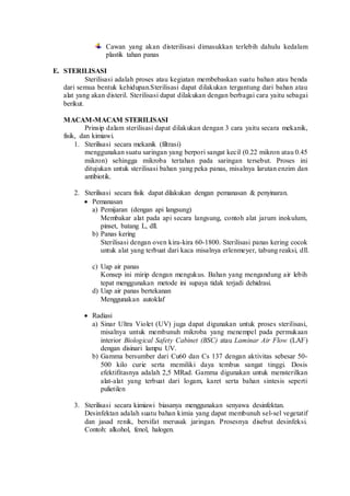 Bab 4. pembuatan media dan sterilisasi | DOCX