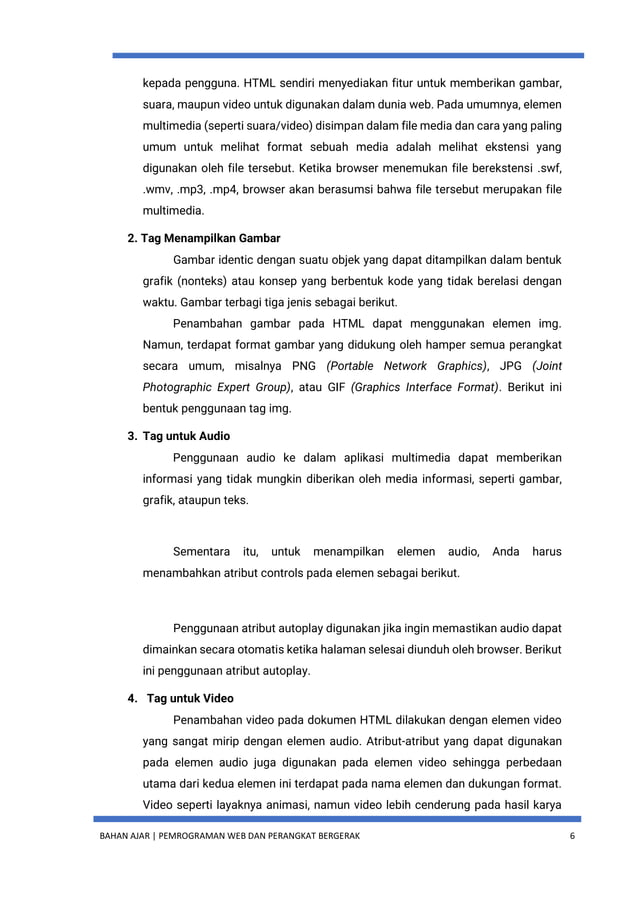 BAB IV - FORMAT TABEL DAN HALAMAN WEB | PDF