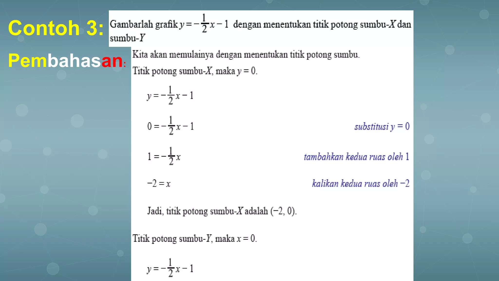 PERSAMAAN GARIS LURUS (Sub Materi: Grafik & Tabel Pada PGL) Pertemuan 1 ...