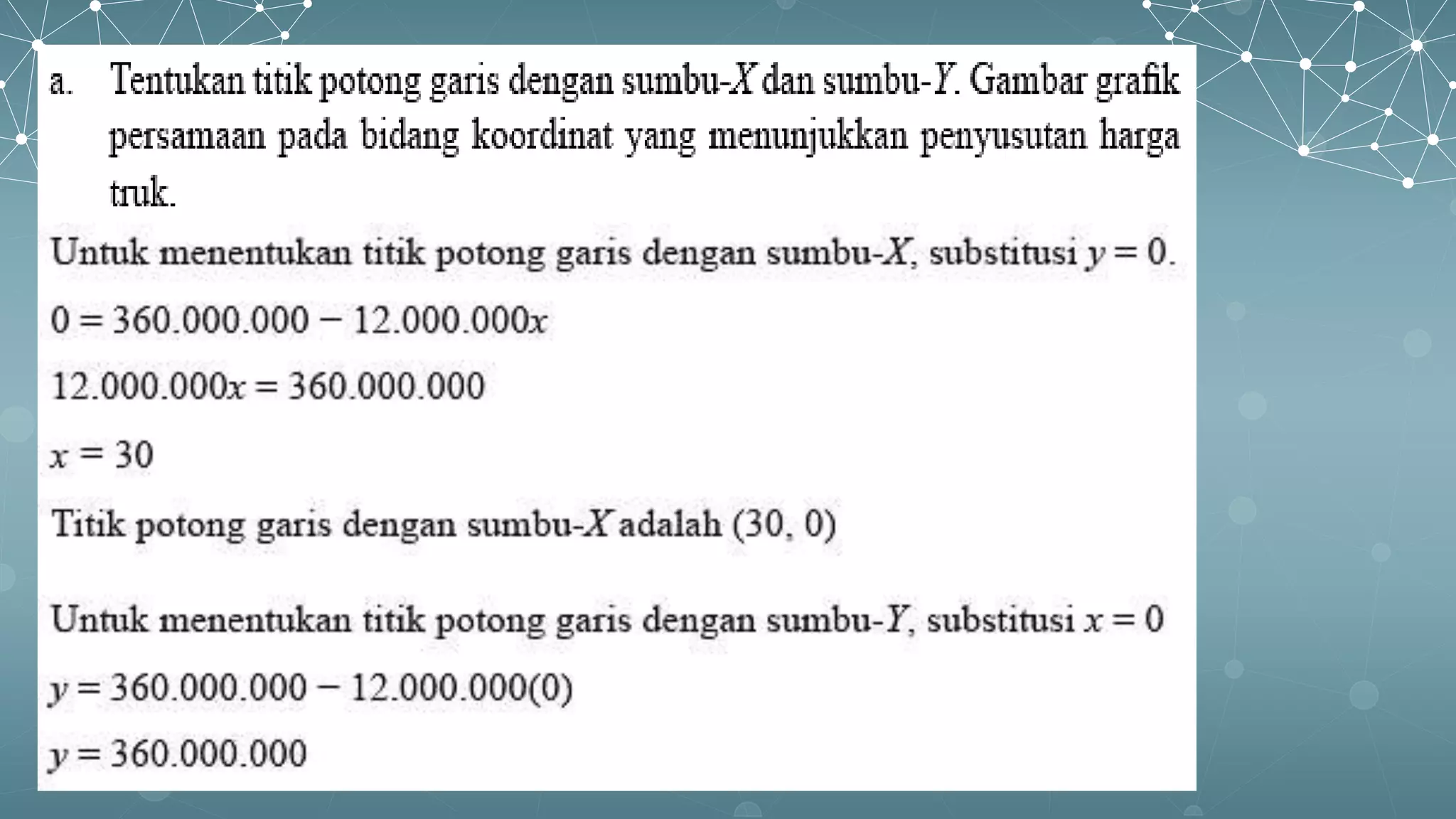 PERSAMAAN GARIS LURUS (Sub Materi: Grafik & Tabel Pada PGL) Pertemuan 1 ...