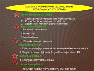 Bab 4 Pengasasan Kesultanan Melayu Melaka | PPT