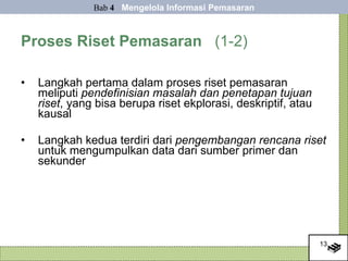 Bab 4 - Mengelola Informasi Pemasaran | PPT