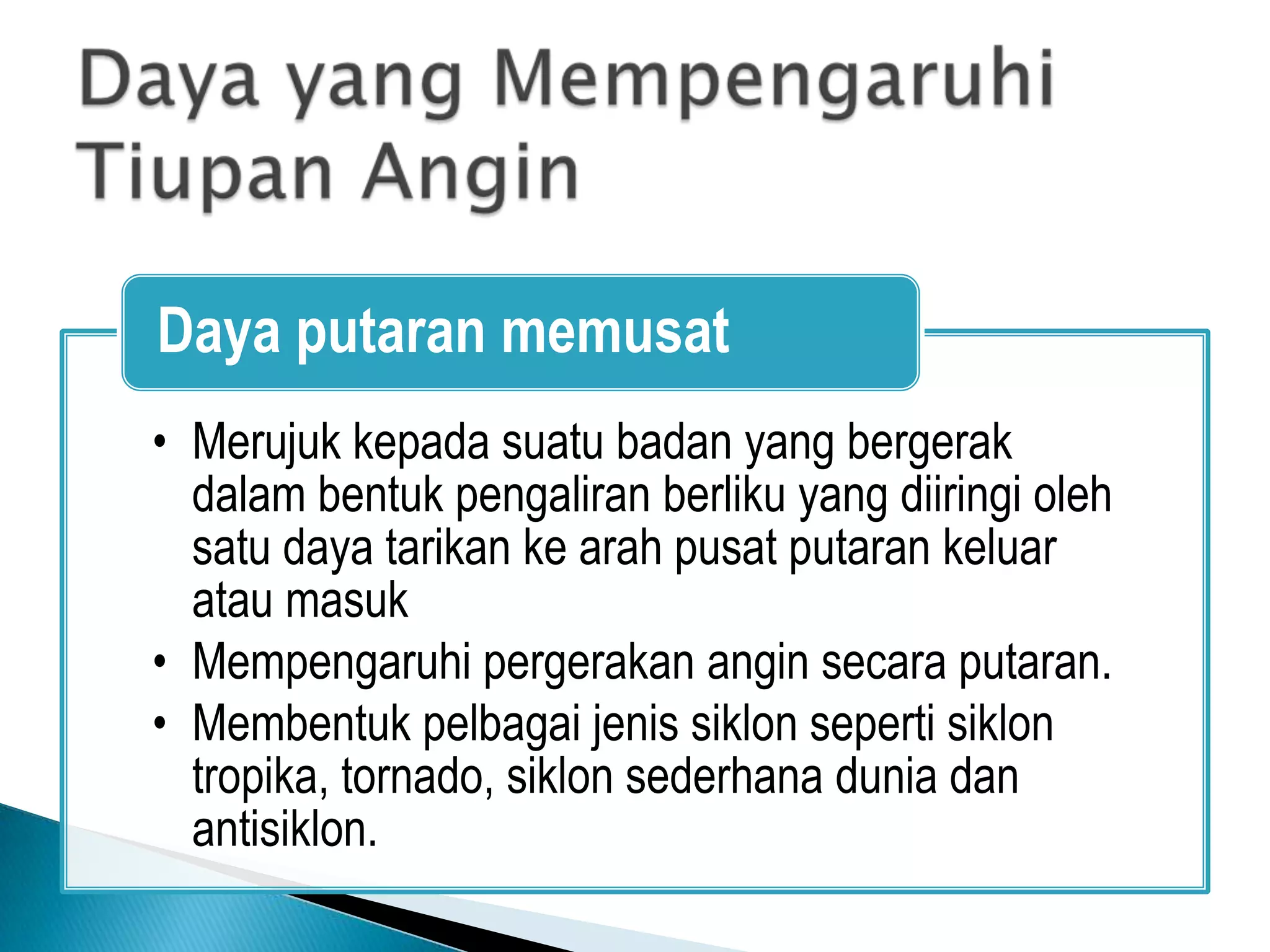 Bab 4 tekanan udara, edaran atmosfera dan angin | PPTX