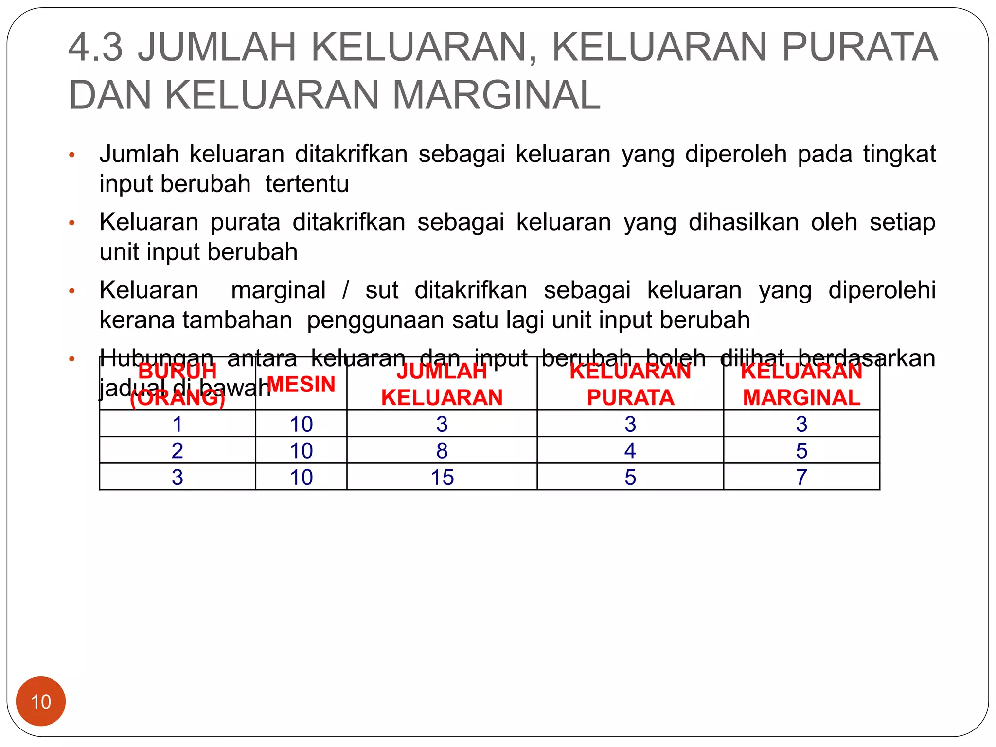 Bab 4 Teori Pengeluaran | PPTX