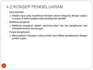 Bab 4 Teori Pengeluaran | PPTX