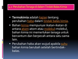 Bab 4 termokimia | PPTX