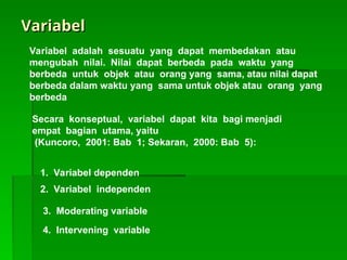 VARIABEL DAN KONSEP KERANGKA TEORITIS SISTEMATIS | PPT