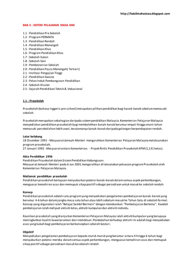 nota SPP Bab 4 | PDF