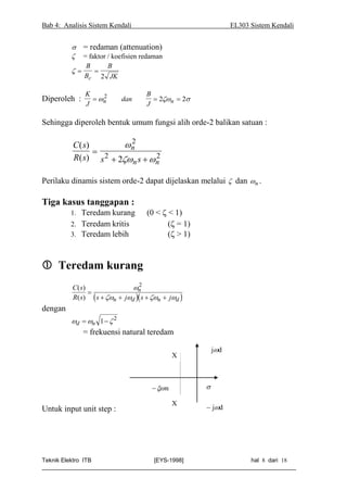 analisis sistem kendali | PDF