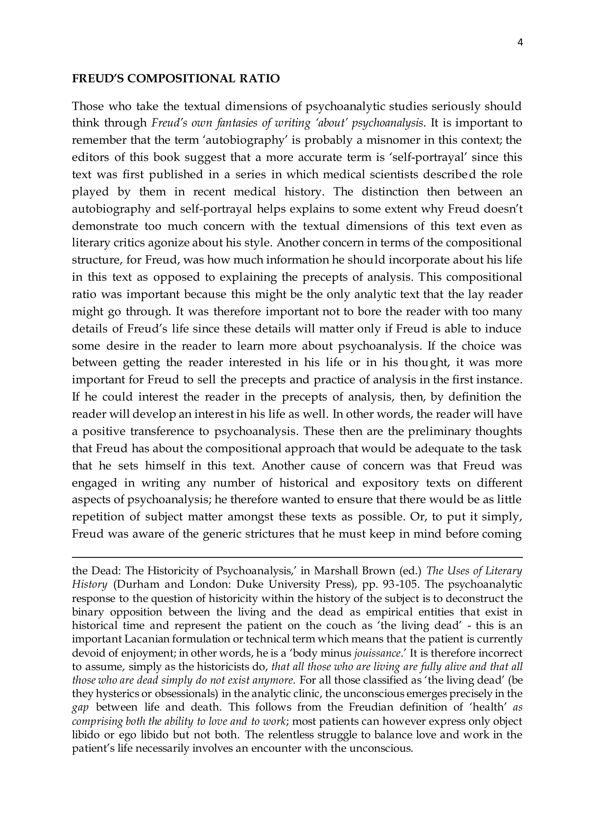 Sigmund Freud's Autobiographical Study | DOCX