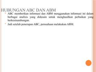 Activity Based Costing & Activity Based Manajemen | PPTX