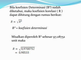 Bab 4 analisis regresi | PPTX