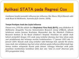 Bab 4 aplikasi stata pada regresi cox (STATA) | PPTX