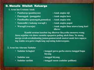 Bab 4 Basa Jawa : Kehidupan Sehari Hari | PPTX