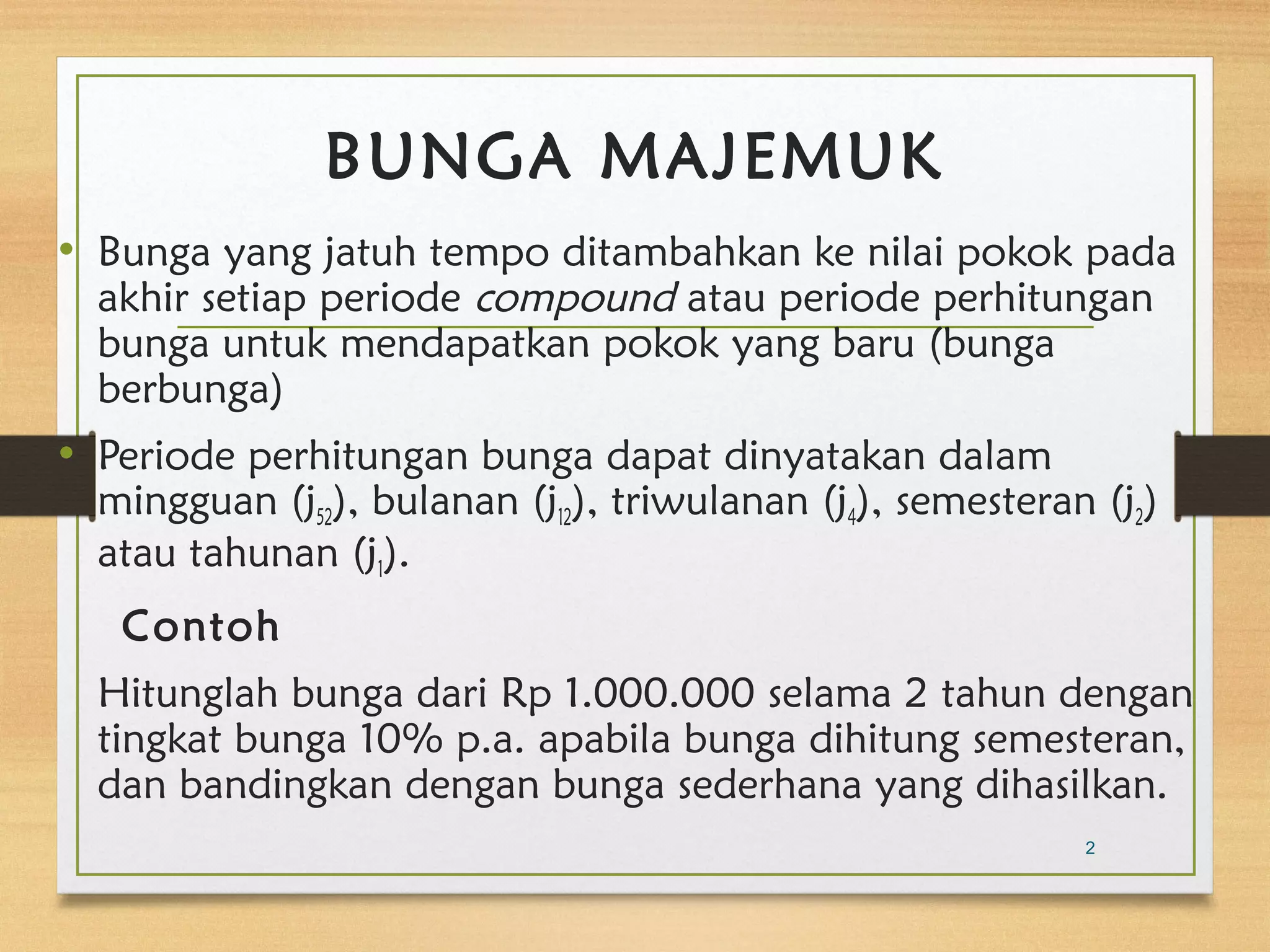 Bab 4 bunga majemuk | PPT