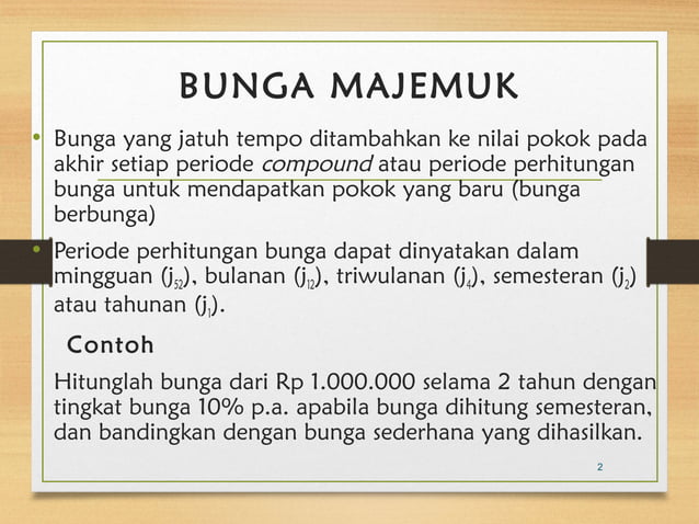 Bab 4 bunga majemuk | PPT