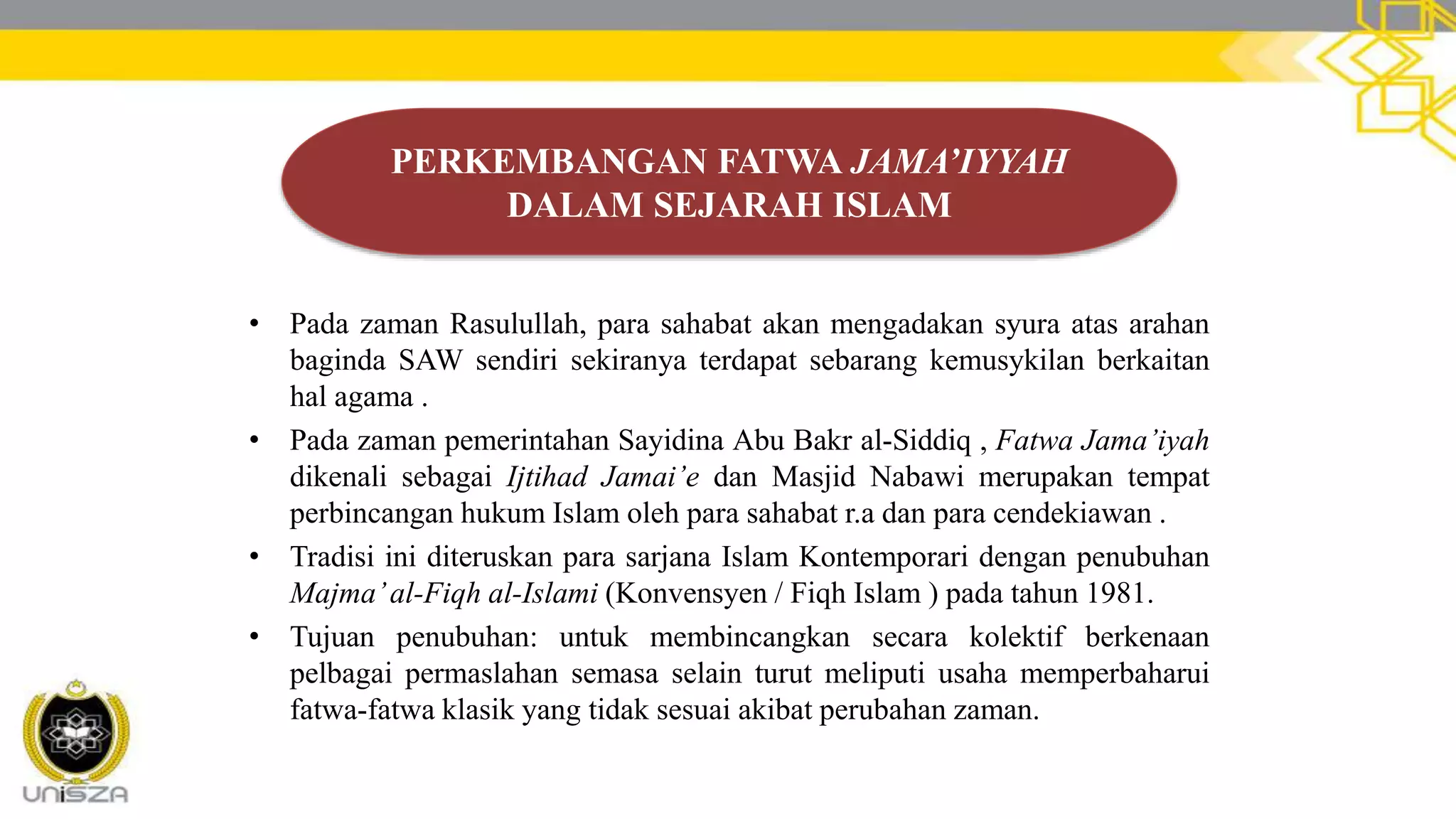 Bab 4 jawatankuasa fatwa negeri | PPTX