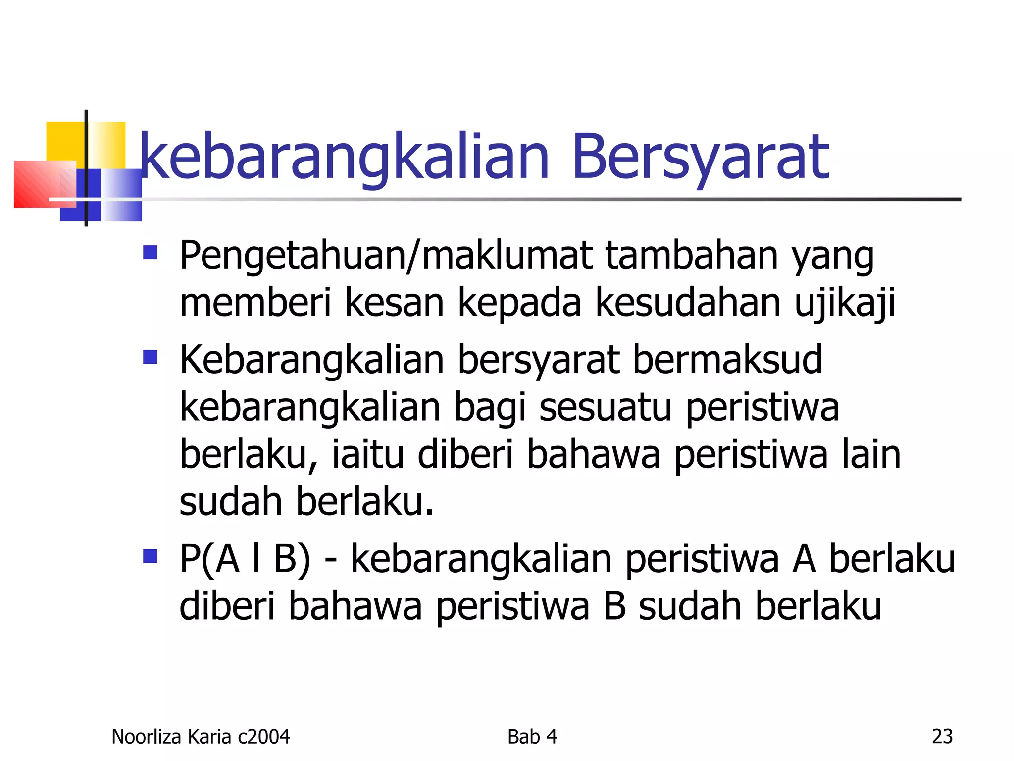 Bab4 kebarangkalian | PPT