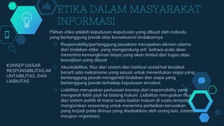 isu sosial dan etika dalam sistem informasi | PPTX