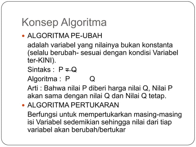 Bab 4 konsep algoritma | PPT