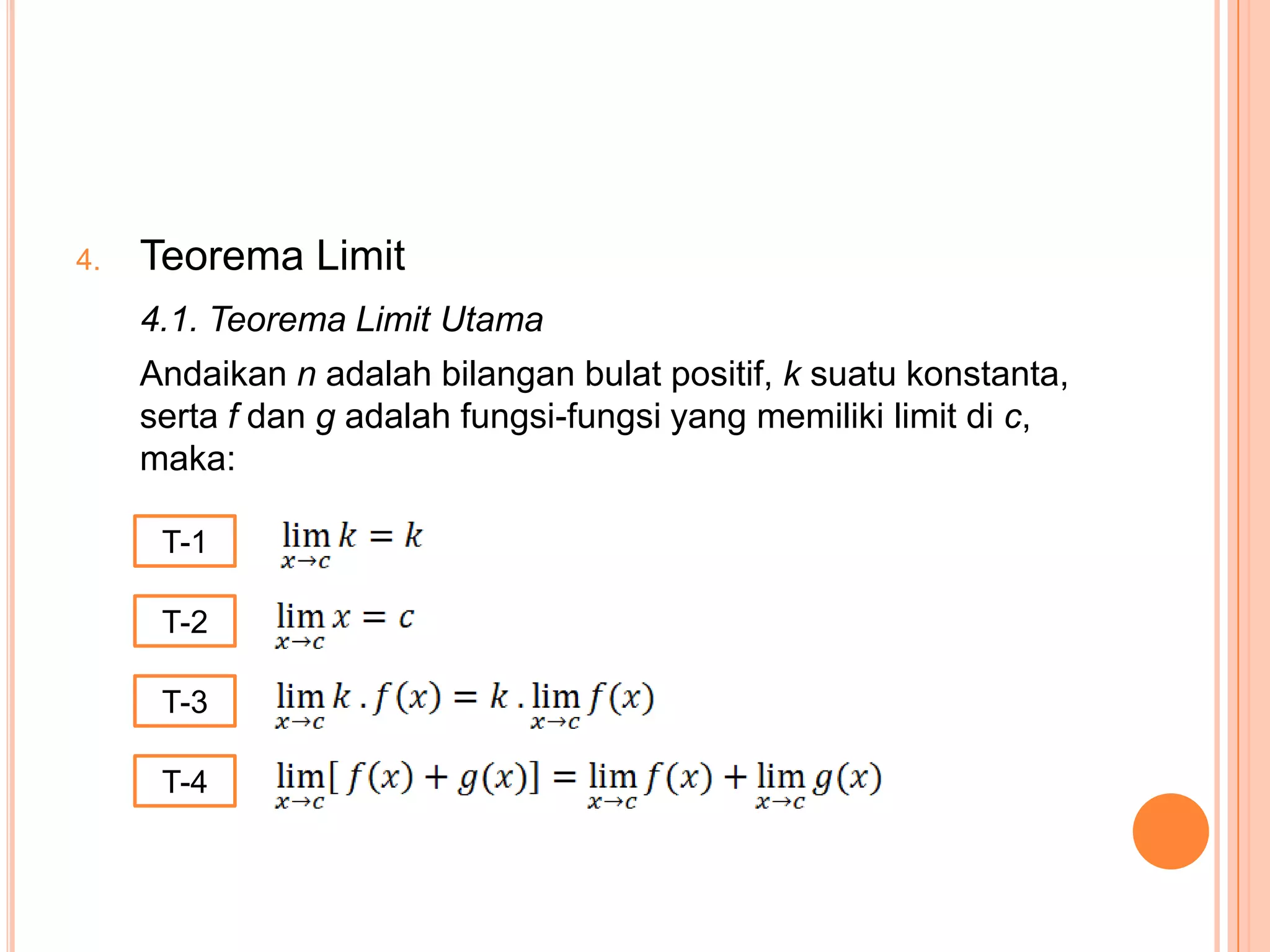 Bab 4 limit & turunan fungsi | PPTX