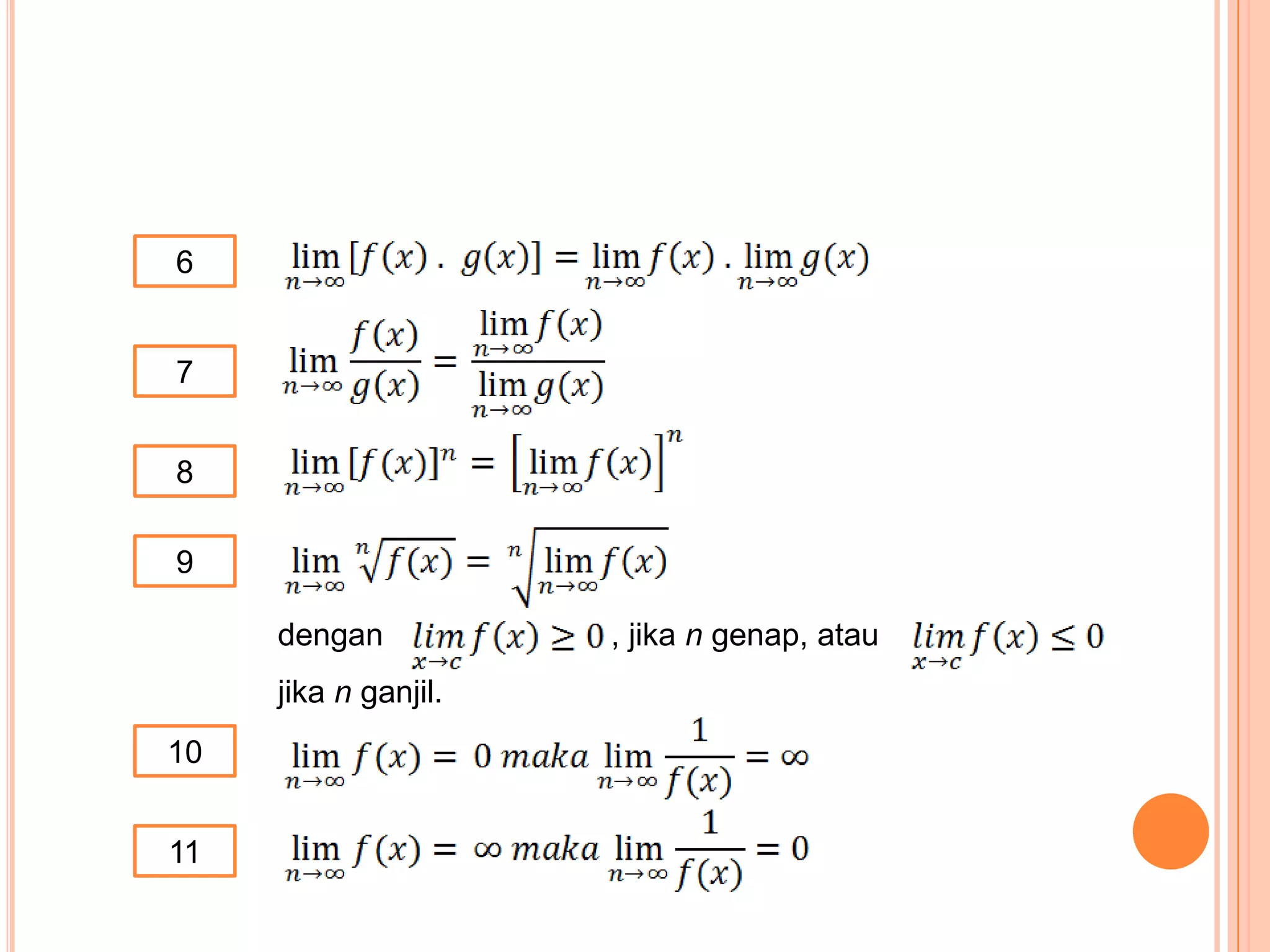 Bab 4 limit & turunan fungsi | PPTX