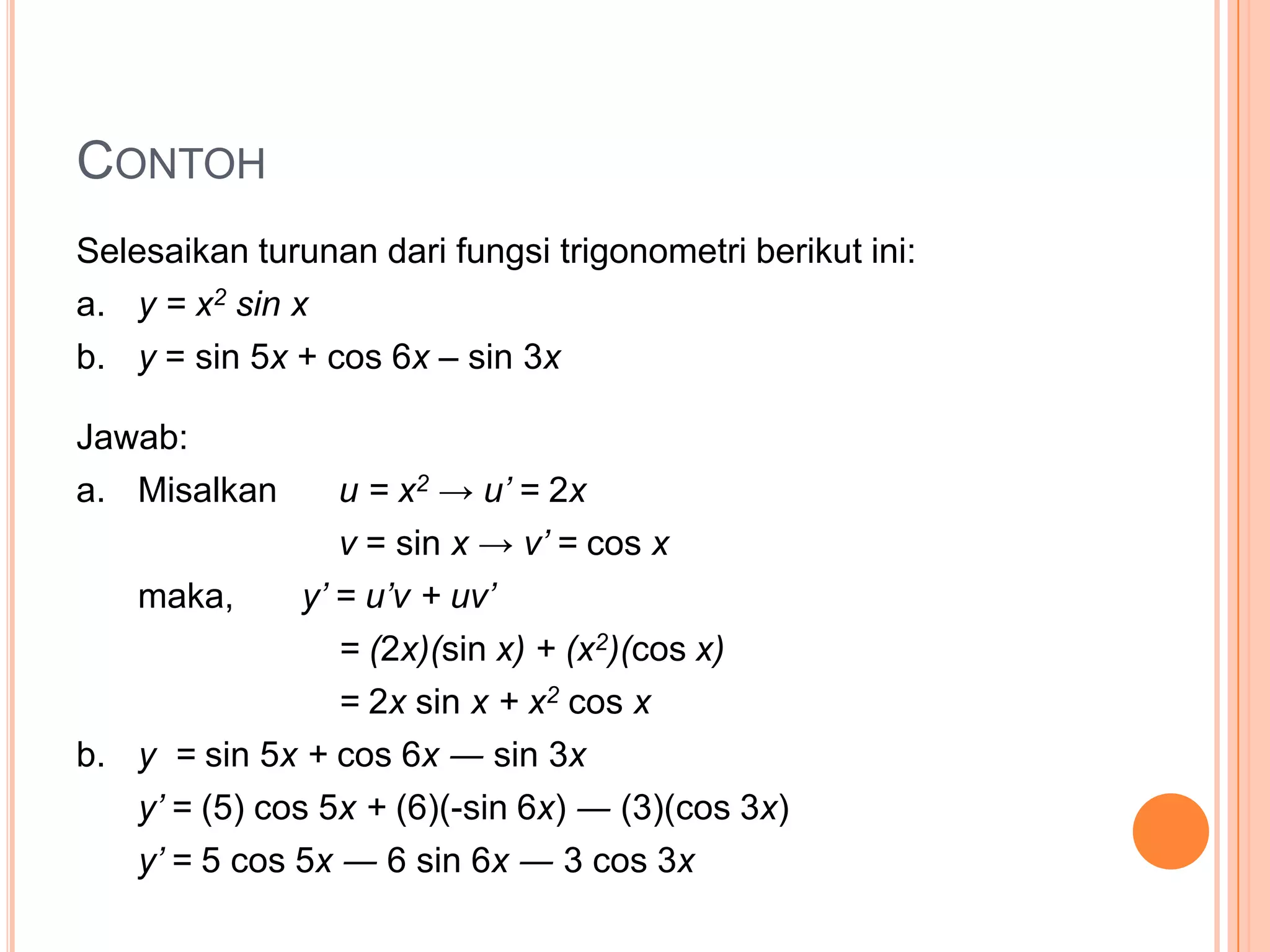 Bab 4 limit & turunan fungsi | PPTX