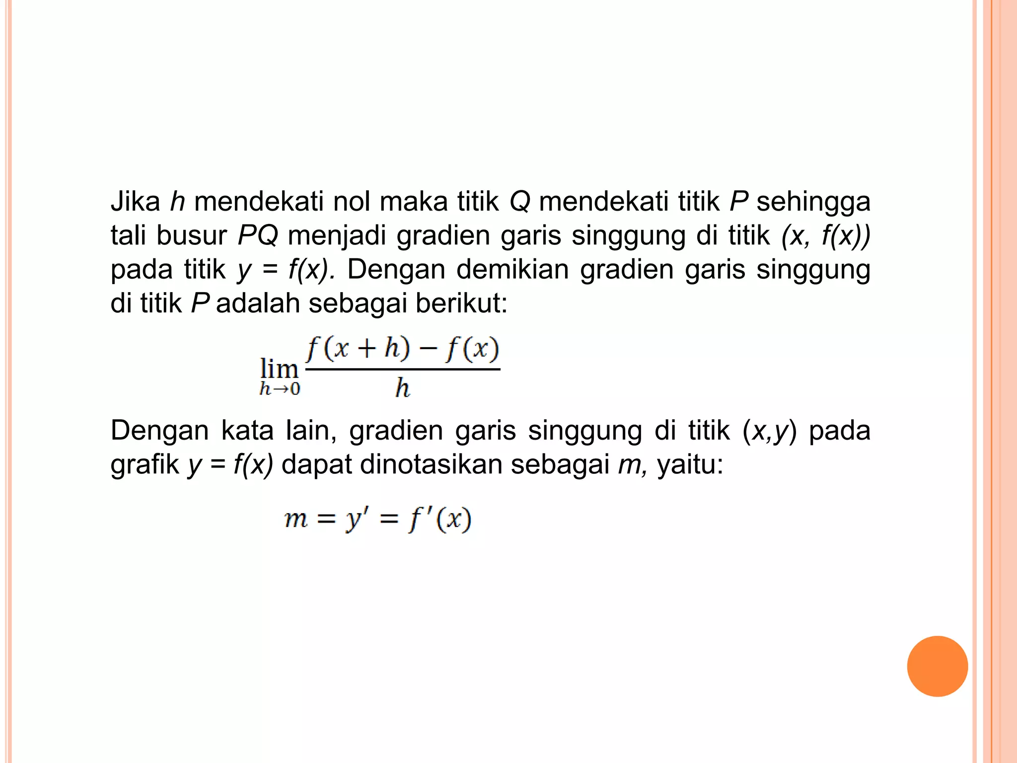Bab 4 limit & turunan fungsi | PPTX
