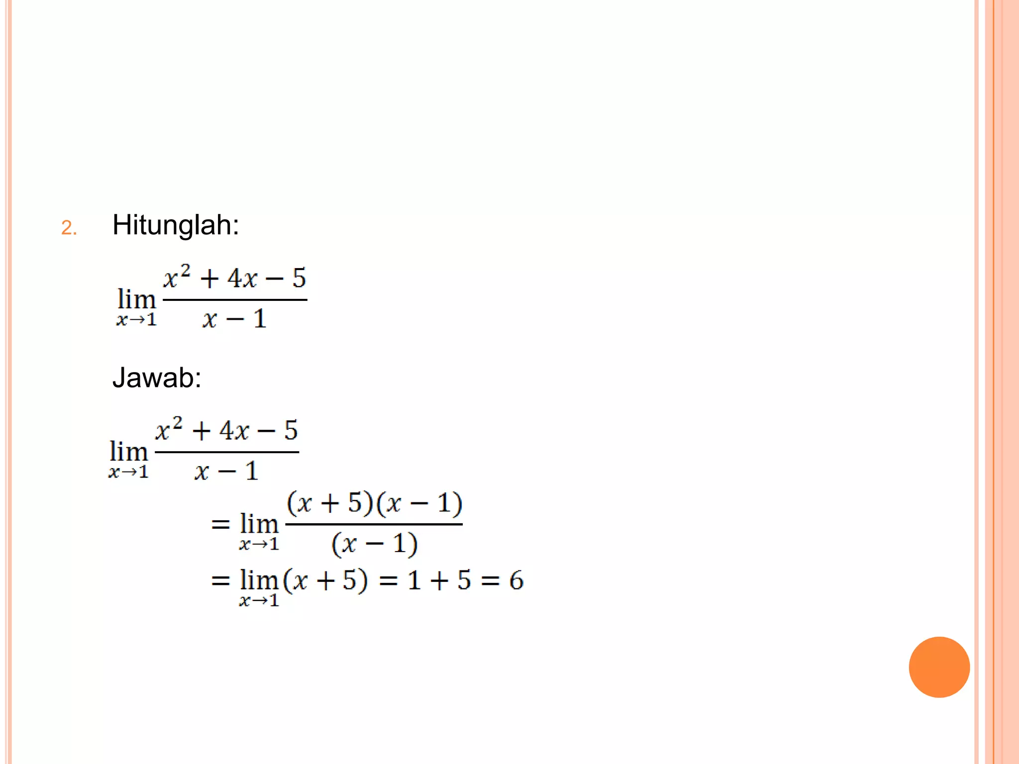 Bab 4 limit & turunan fungsi | PPTX
