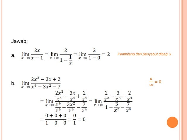 Bab 4 limit & turunan fungsi | PPTX