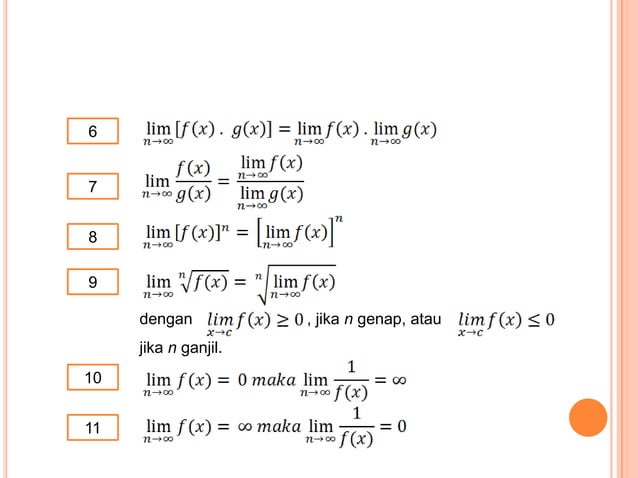 Bab 4 limit & turunan fungsi | PPTX
