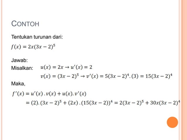 Bab 4 limit & turunan fungsi | PPTX