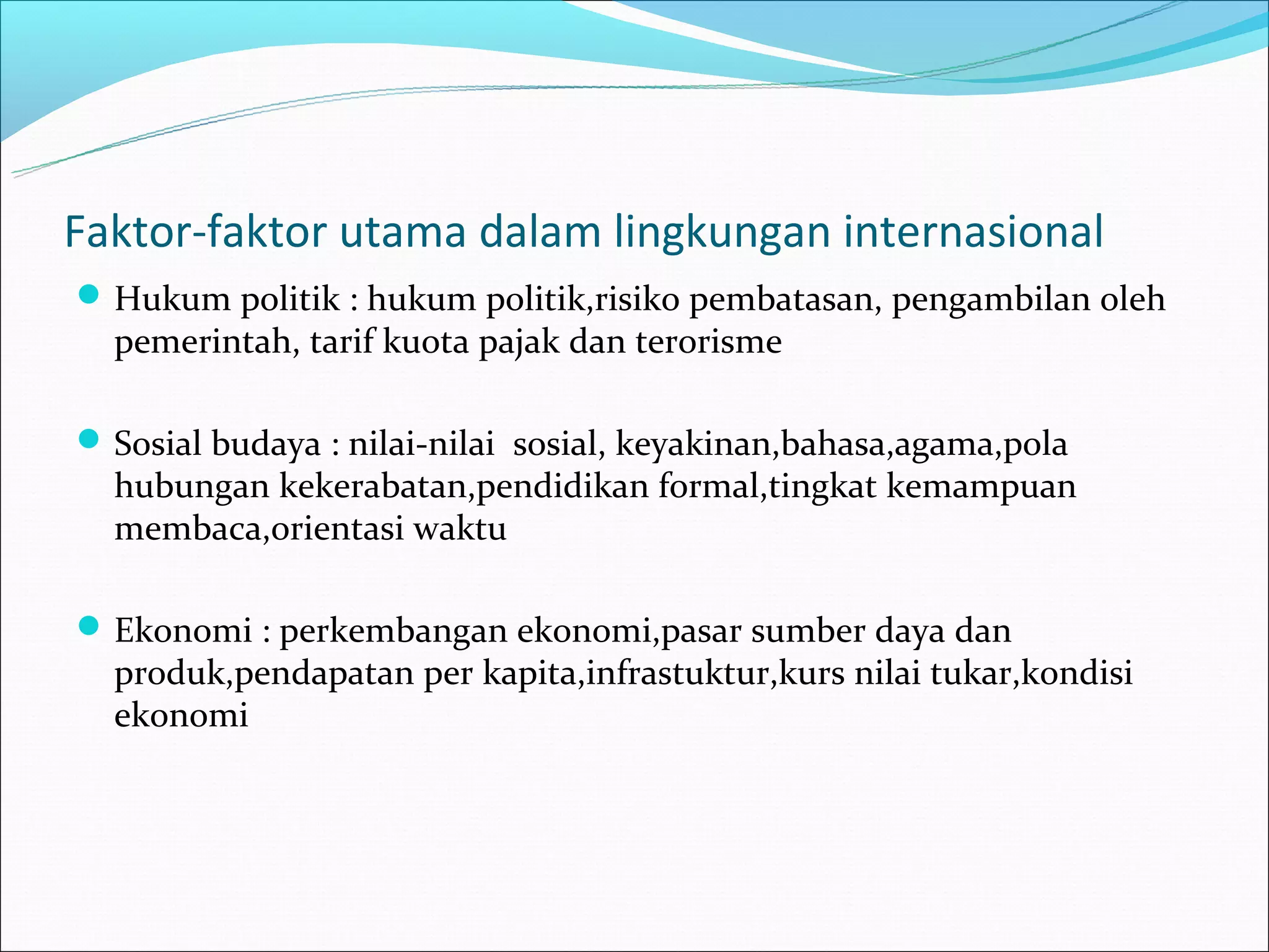 Bab 4 lingkungan global | PPT