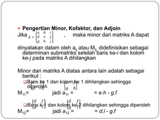 Bab 4 matriks | PPTX