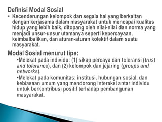 Materi tentang Mempromosikan Modal Sosial.ppt