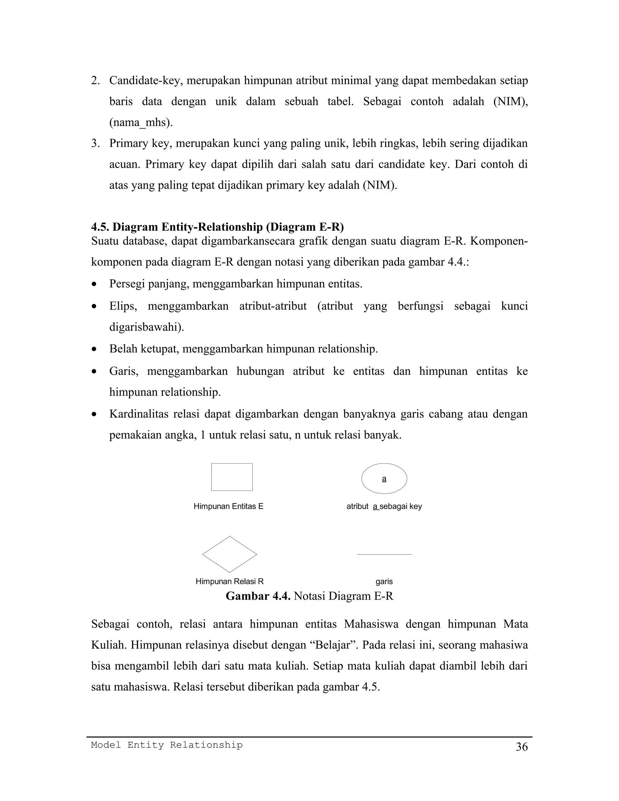 Bab 4. Model Entity Relationship | DOC