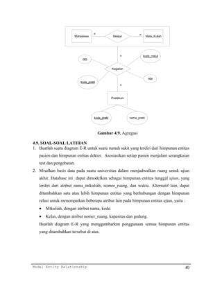 Bab 4. Model Entity Relationship | PDF