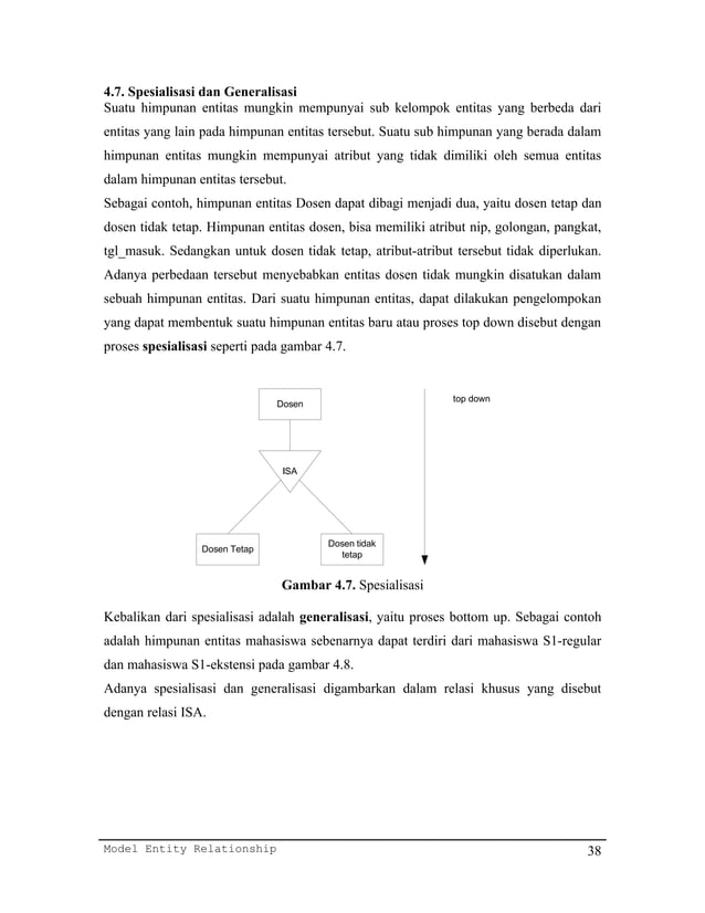 Bab 4. Model Entity Relationship | PDF