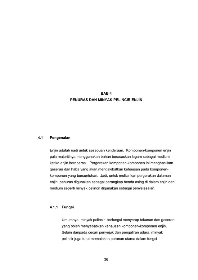 Penuras dan Minyak Pelincir Enjin | DOCX