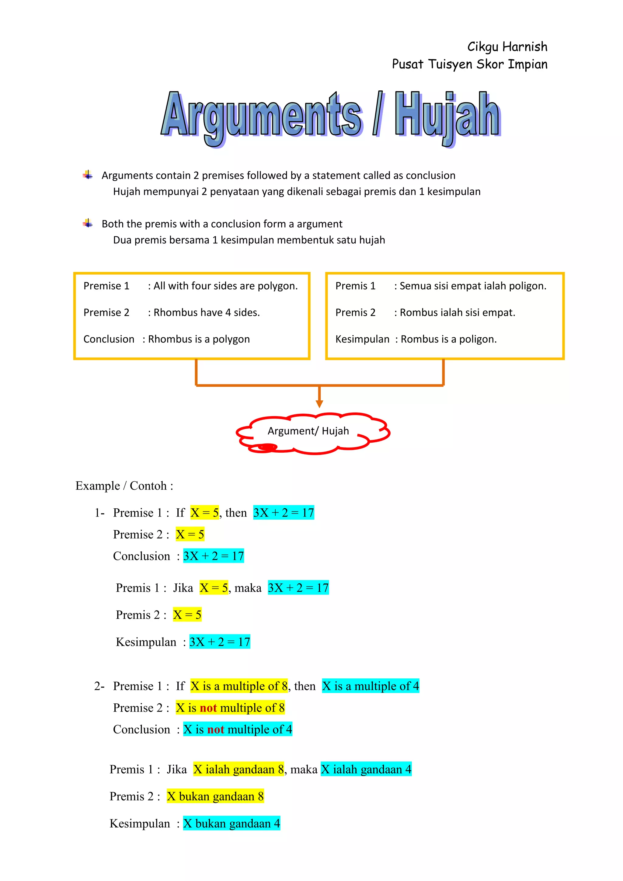Bab 4 Penaakulan Matematik | PDF